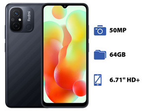 Smartphone Xiaomi Redmi 12c: Procesador MediaTek Helio G85 (hasta 2.0 GHz), Memoria RAM de 3GB ...