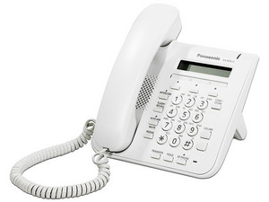 Teléfono Panasonic KX-NT511 con 1 línea IP e indicadores luminosos. Color Blanco.