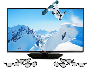 Televisión LED LG CINEMA 3D de 42" HDTV, Full HD, incluye 6 Lentes.