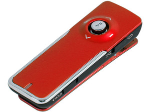Reproductor MP3 Coby Clip de 2GB. Color Rojo