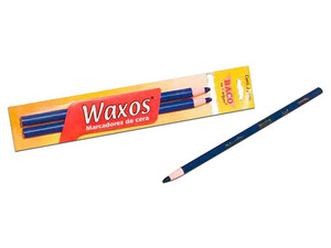 Marcador de Cera Baco Waxos, 2 Piezas. Color Azul.