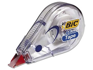 Corrector Bic Mini Tape tipo Cinta, 6 metros, 6 piezas.
