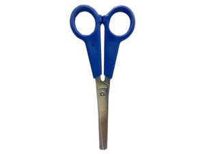 Tijeras Baco TJ003 de 5", 25 piezas, Color Azul.