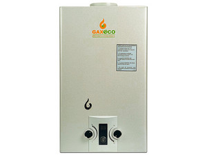 Boiler de paso GaxEco ECO9000, gas natural, 9L, color blanco.