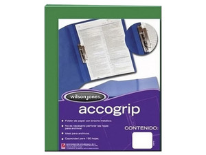Carpeta Acco Grip T3 SH-975, Tamaño Oficio, Color Verde Claro, 4 piezas ...