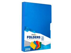 Folder Fortec FF-1464 de Tamaño Oficio, Color Azul Rey, Paquete con 25 ...