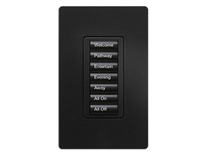 Teclado Seetouch LUTRON RRDW7BMN 7, Botones Programables, Color Negro.