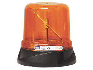 Burbuja Roto-LED ECCO X-7660A, Montaje permanente, 12-24V. Color Ámbar.