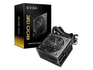 Fuente de Poder EVGA 800 GE de 800W, ATX, 80 Plus Gold, Eco Mode.