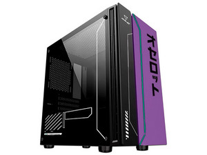 Gabinete Ocelot Gaming Purple Katana, Micro-ATX, No incluye fuente de ...