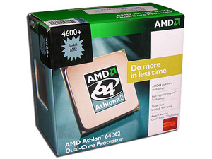 Procesador AMD Athlon 64 X2 4600+, Dual Core a 2.4GHz, Cache L2 2x512KB, Socket AM2, En caja.