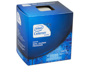 Procesador Intel Celeron G470 a 2.0 GHz con Intel HD Graphics, Socket 1155, Caché 1.5 MB, Single ...