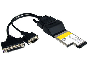 Tarjeta ExpressCard 54mm StarTech, 1 x DB-25, 1 x DB-9.