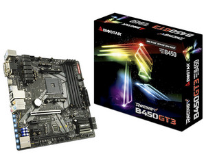 T.Madre Biostar B350GT3, chipset B350, soporta: AMD Ryzen CPU / APU de ...