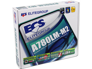 T. Madre ECS A780LM-M2, Chipset AMD 760G, Soporta: Phenom II X4/Athlon ...