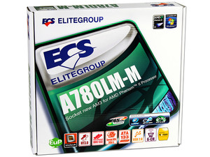 T. Madre ECS A780LM-M, ChipSet AMD 760G, Soporta: Phenom II X4/Athlon ...