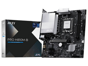T. Madre MSI PRO H810M-B, ChipSet Intel H810, Soporta: Intel Core Ultra ...