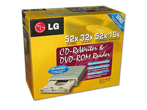Combo LG: Quemador de CDs Graba/Regraba/Lee: 52x/32x/52x y lee DVD-ROM 16X.