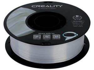 Filamento Creality CR-Silk, Rollo de 1 Kg, Diámetro 1.75mm, Color Plata.
