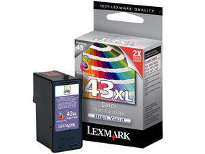 Cartucho de Tinta Lexmark 43XL Color, Modelo: 18Y0143