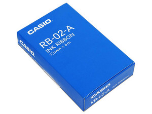 Cinta Casio RB-02-A para sumadora. Color Negro/Rojo.