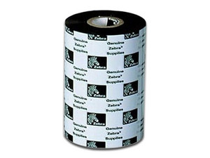 Cinta Zebra de Cera Resina Premium 25mm, Color negro.