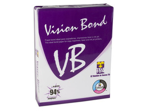 Vision Bond Papel Multifuncional tamaño Carta, Blancura de 94%. 500 hojas