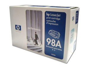 Cartucho de tóner HP 98A Negro Laserjet Original (92298A).
