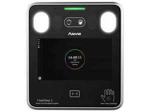 Control de asistencia biométrico Anviz FaceDeep 3 IRT, con detección de cubrebocas y modulo ...