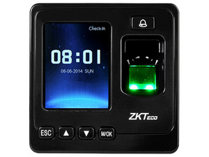 Control de acceso ZKTeco SF100 de hasta 1,500 huellas y 80,000 registros. Color Negro.