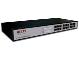 Switch Gigabit Nexxt Solutions de 24 puertos 10/1000 Mbps, para montaje ...