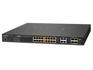 Switch Administrable Planet GS-4210-16UP4C de 16 Puertos 10/100/1000T Ultra PoE y 4 puertos ...