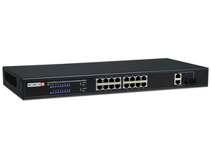 Switch Provision ISR de 16 puertos PoE 100 Mbps, 2 Gigabit o SFP. Color ...