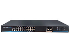 Switch Gigabit Utepo de 16 puertos 10/100/1000Base-T Mbps, 4 puertos SFP.