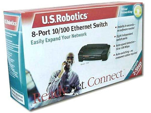 Switch US Robotics de 8 Puertos, 10/100Mbps
