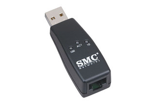 Convertidor SMC Compacto de Puerto USB a Ethernet 10/100Mbps