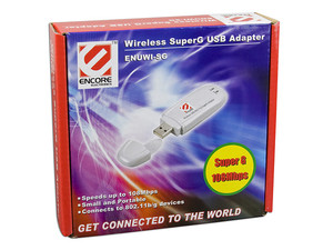 Adaptador Encore USB 802.11G Wireless Super G, 108Mbps