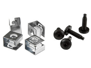 Paquete de 50 tornillos y tuercas StarTech para gabinete y rack, 10-32.